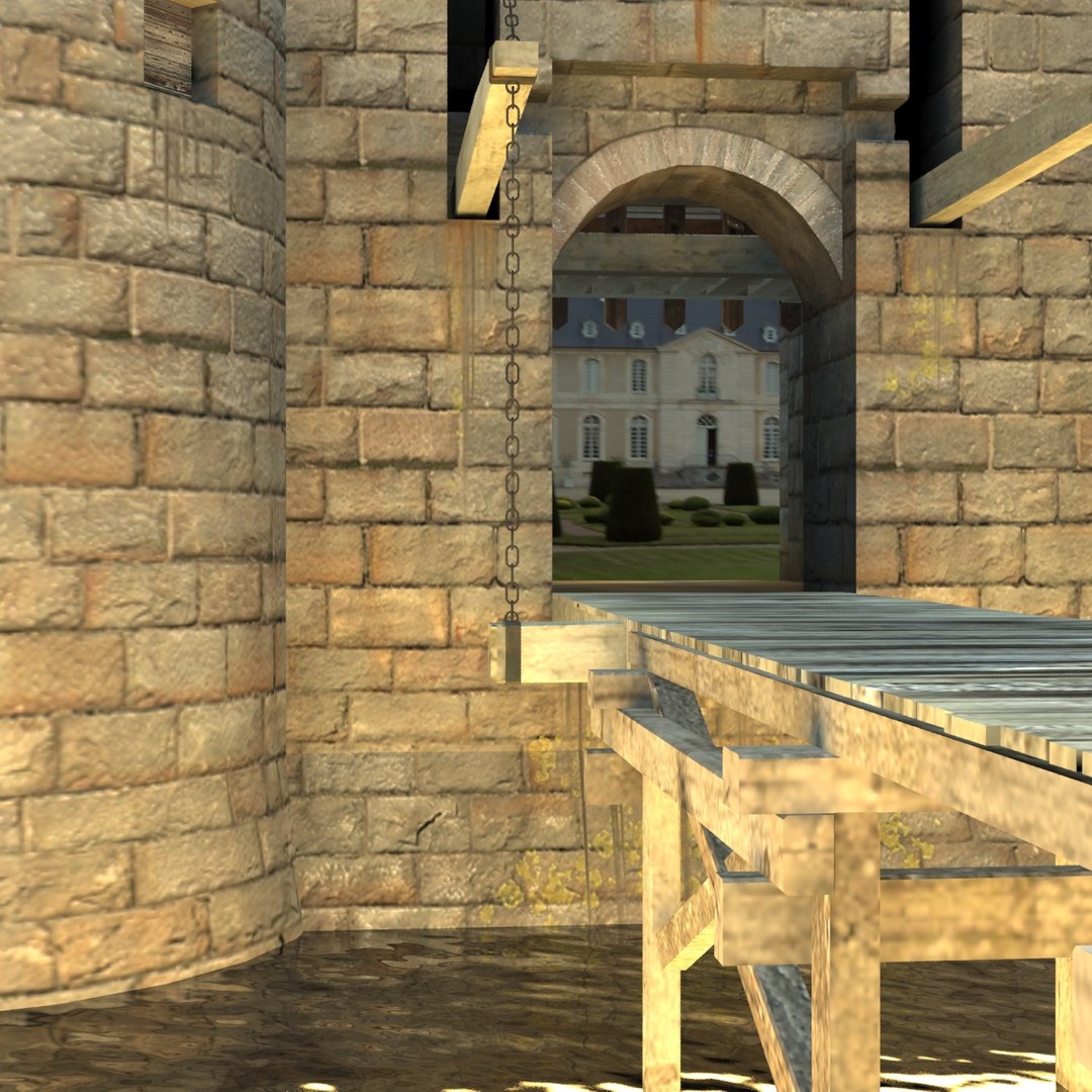 3d Model Medieval Castle Entrance