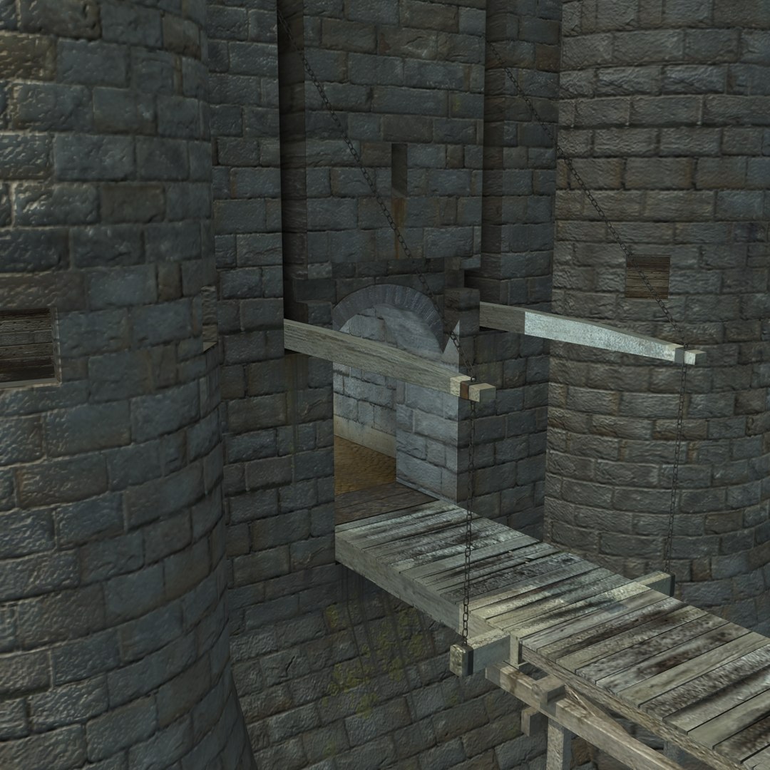 3d Model Medieval Castle Entrance