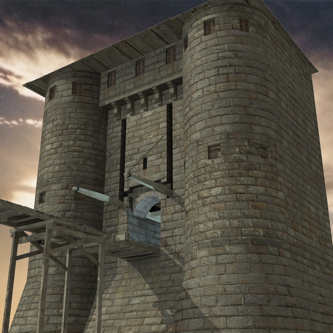 3d Model Medieval Castle Entrance