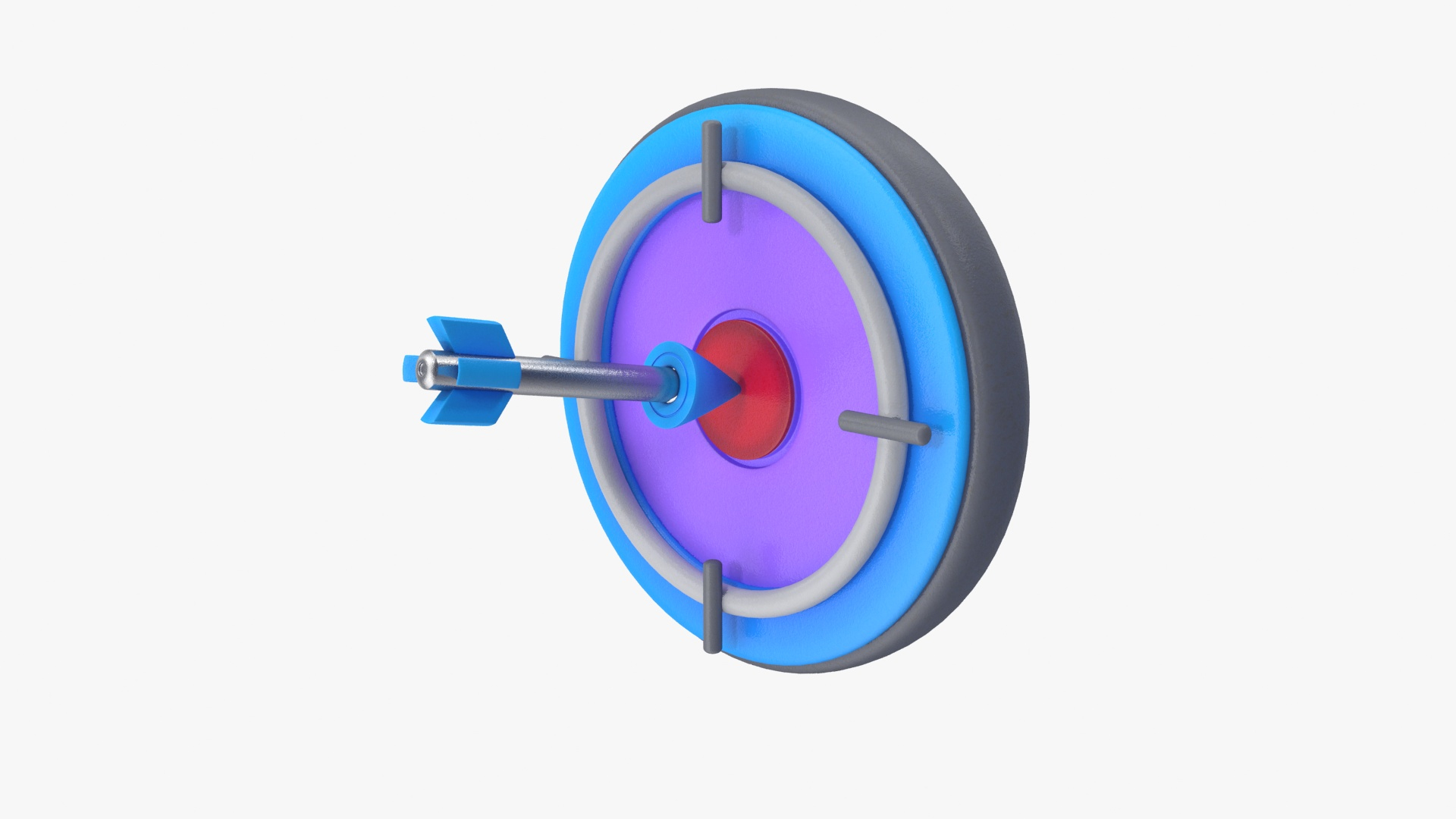 3D Target With Arrow Icon - TurboSquid 2421946