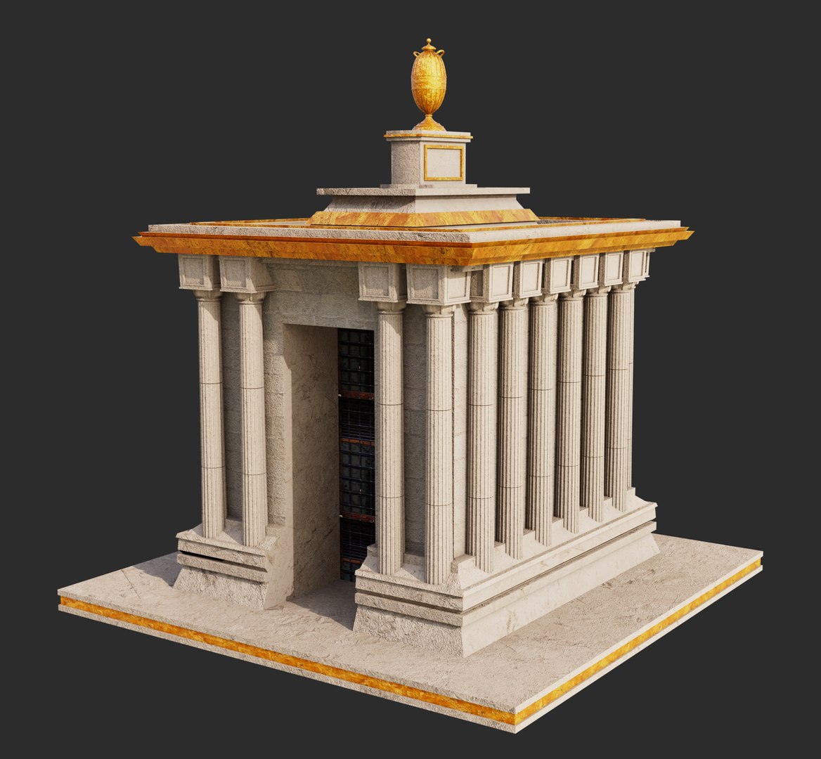 Free 3D Ancient Mini Temple - TurboSquid 2290516