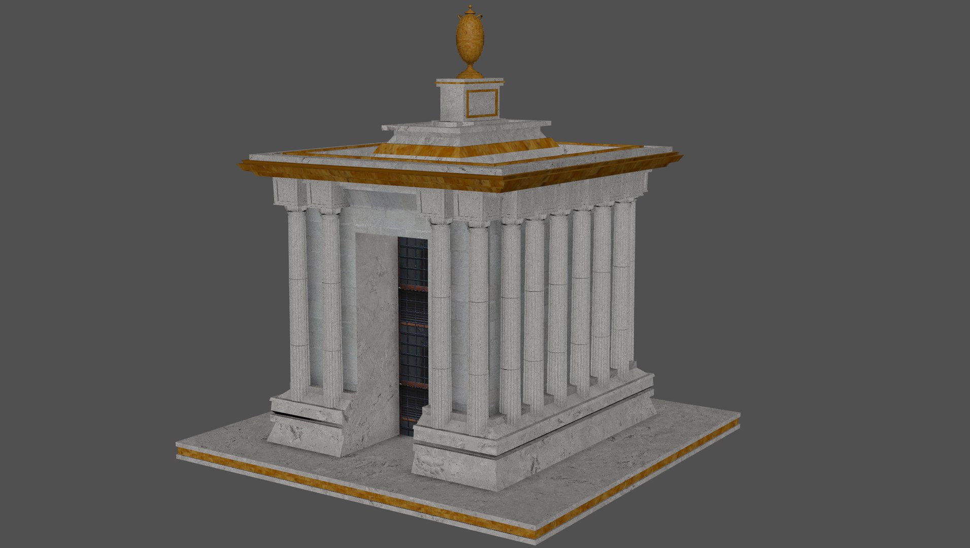 Free 3D Ancient Mini Temple - TurboSquid 2290516