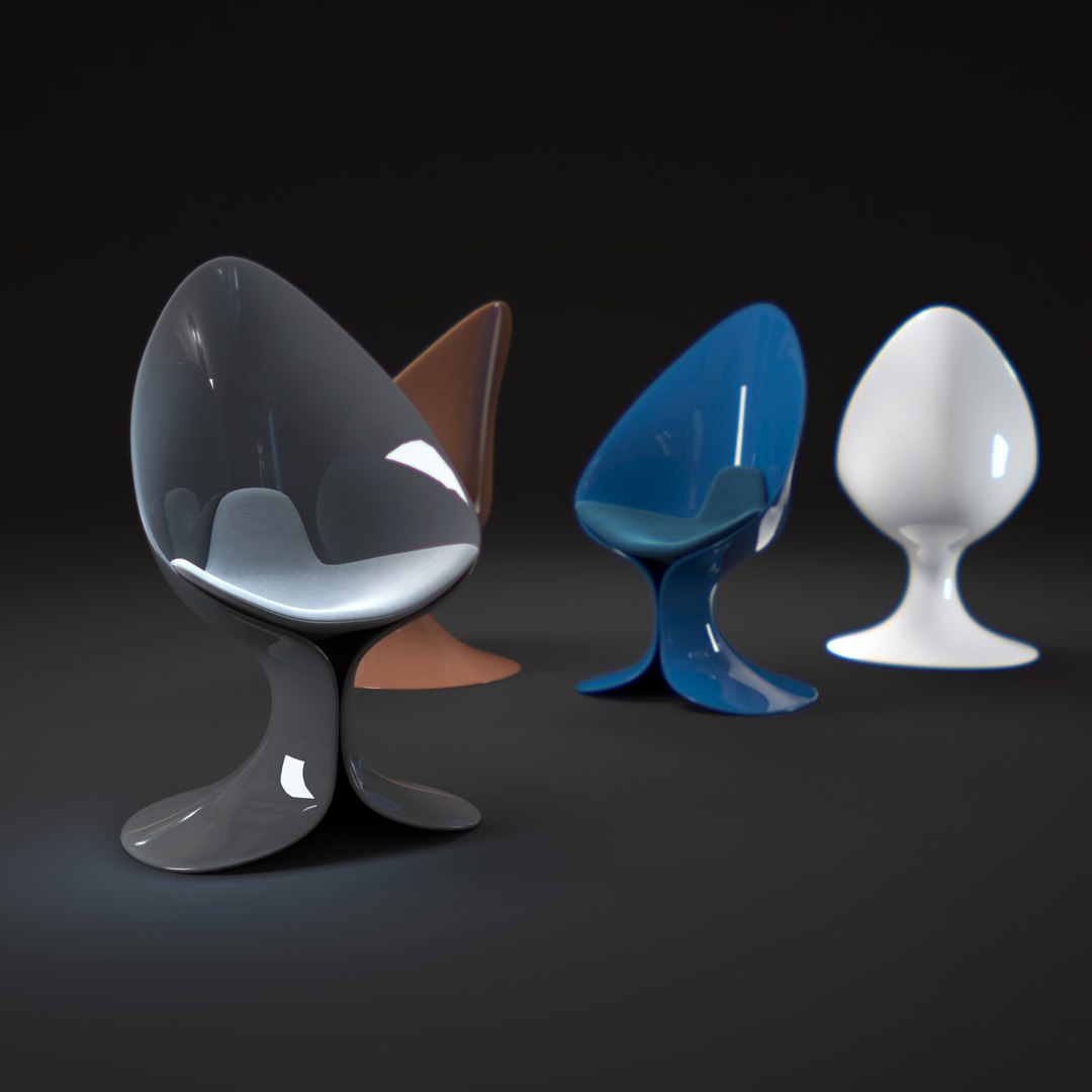 calla-lily-chair 3d 3ds