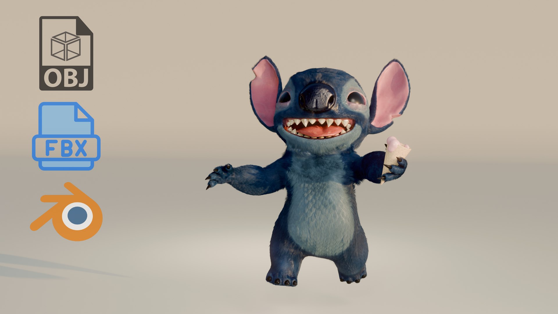 STITCH 3D-Rigged Model - TurboSquid 2426074