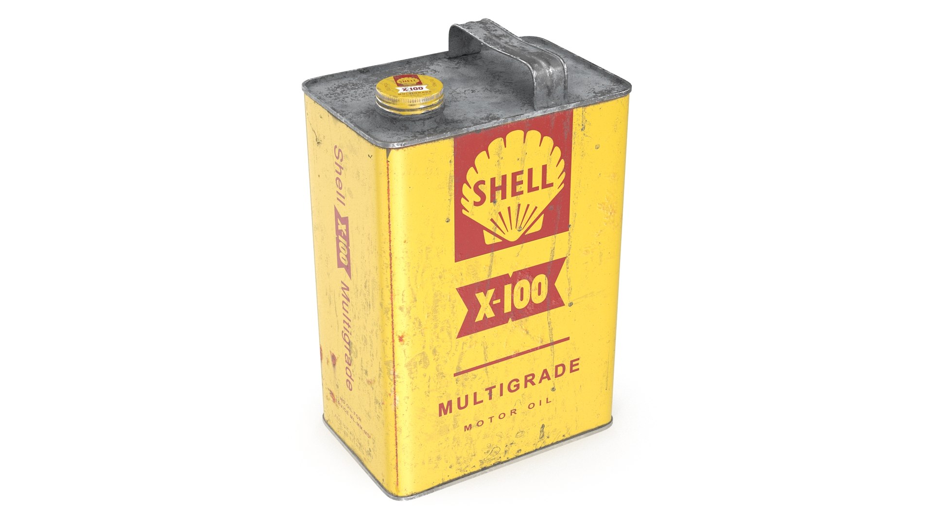 3D Old Shell Oil Can Model - TurboSquid 2289181