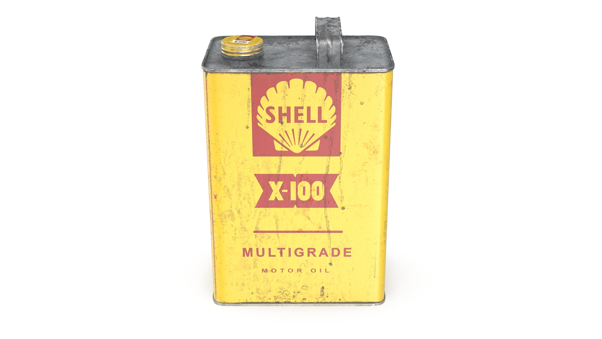 3D Old Shell Oil Can Model - TurboSquid 2289181