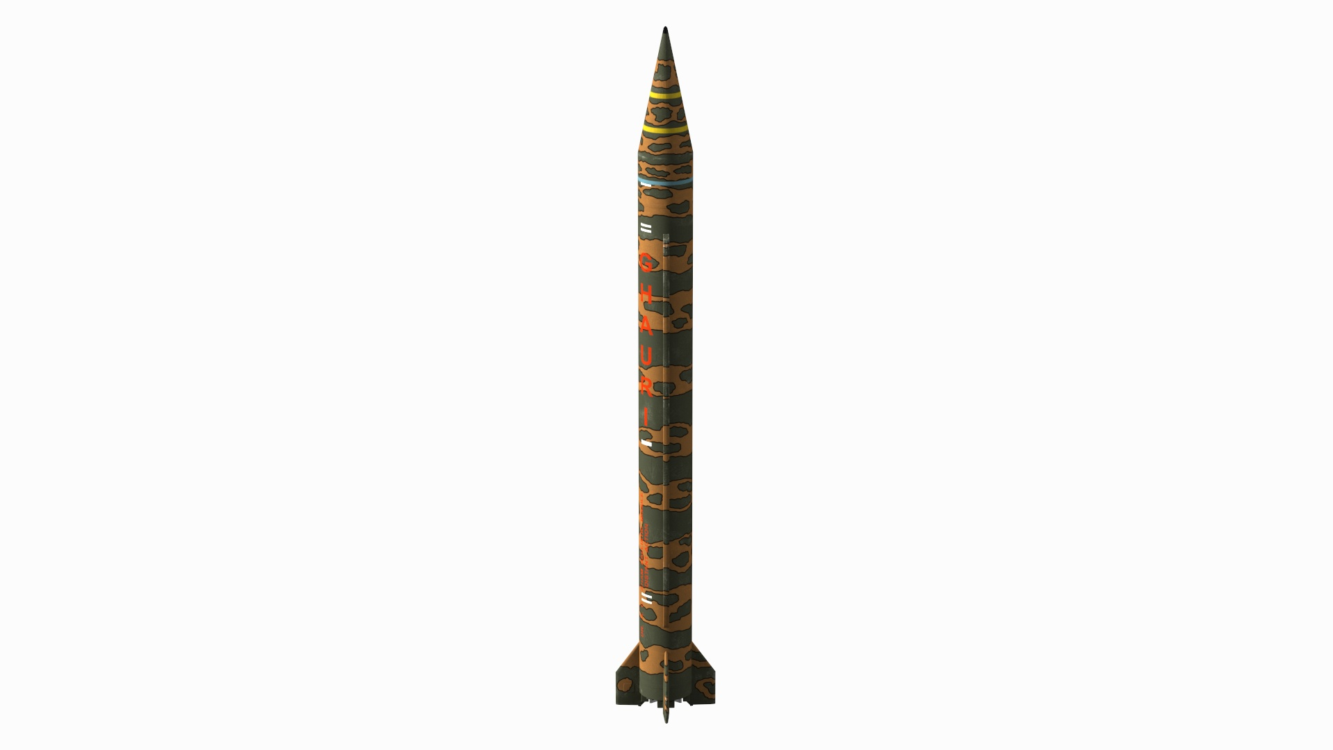 3D Pakistan Ballistic Missile Ghauri - TurboSquid 2071664