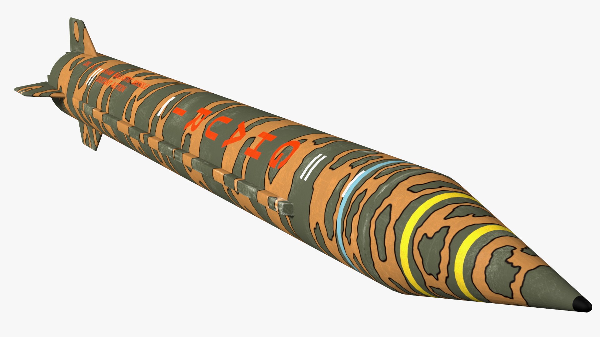 3D Pakistan Ballistic Missile Ghauri - TurboSquid 2071664