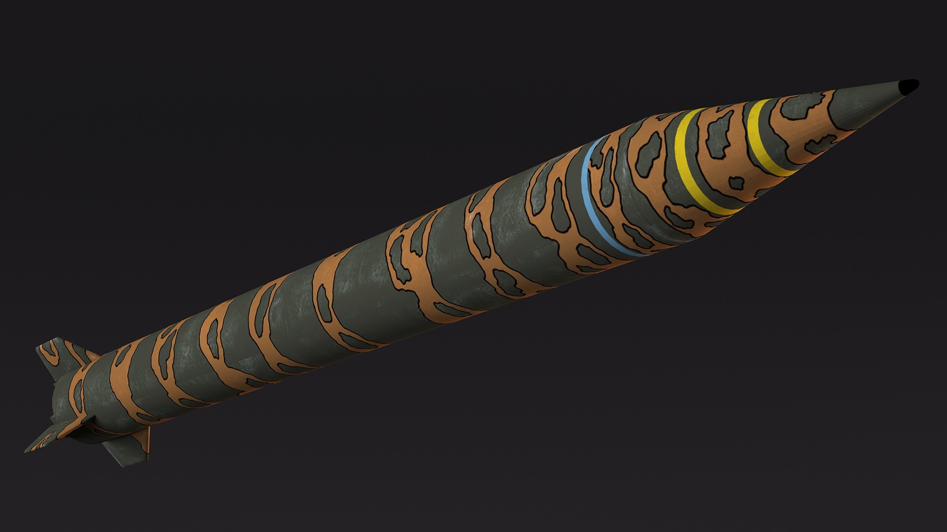 3D Pakistan Ballistic Missile Ghauri - TurboSquid 2071664