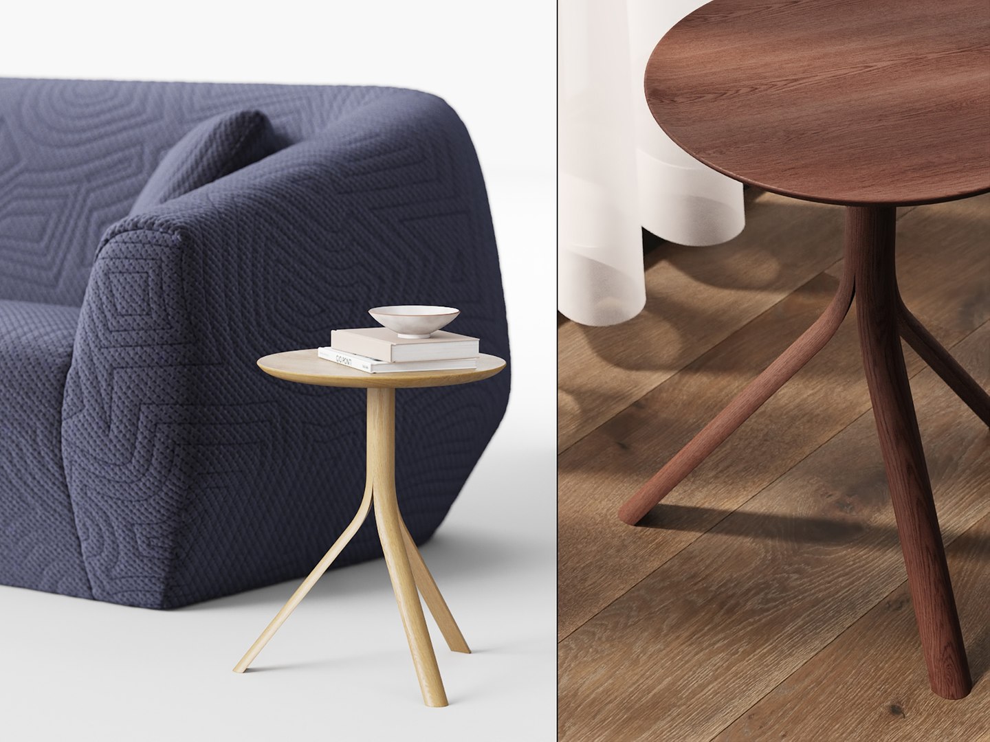 3D Splinter Side Table 35 Model - TurboSquid 2186474