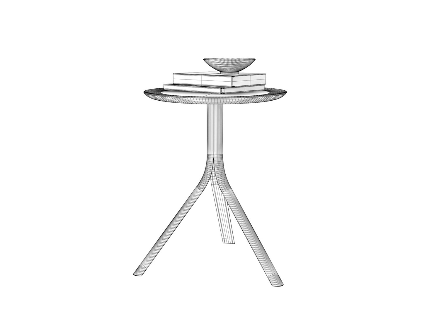3D Splinter Side Table 35 Model - TurboSquid 2186474