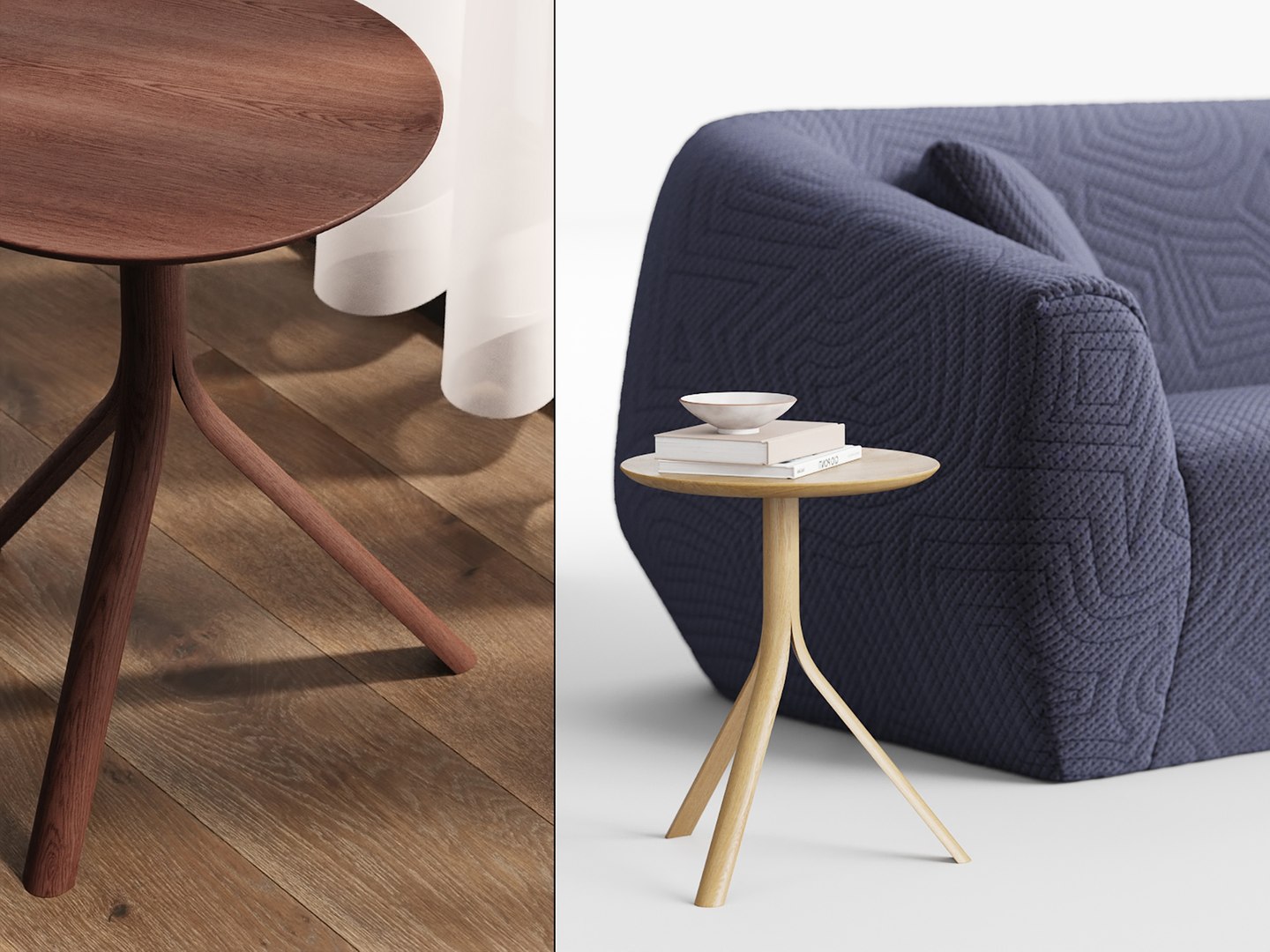 3D Splinter Side Table 35 Model - TurboSquid 2186474