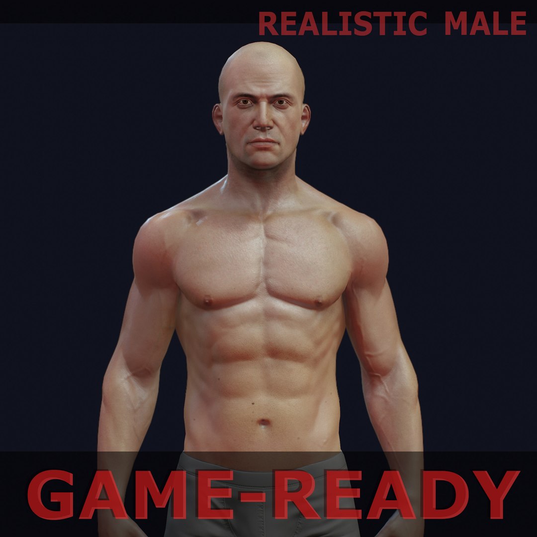 3d Model Male Gameready