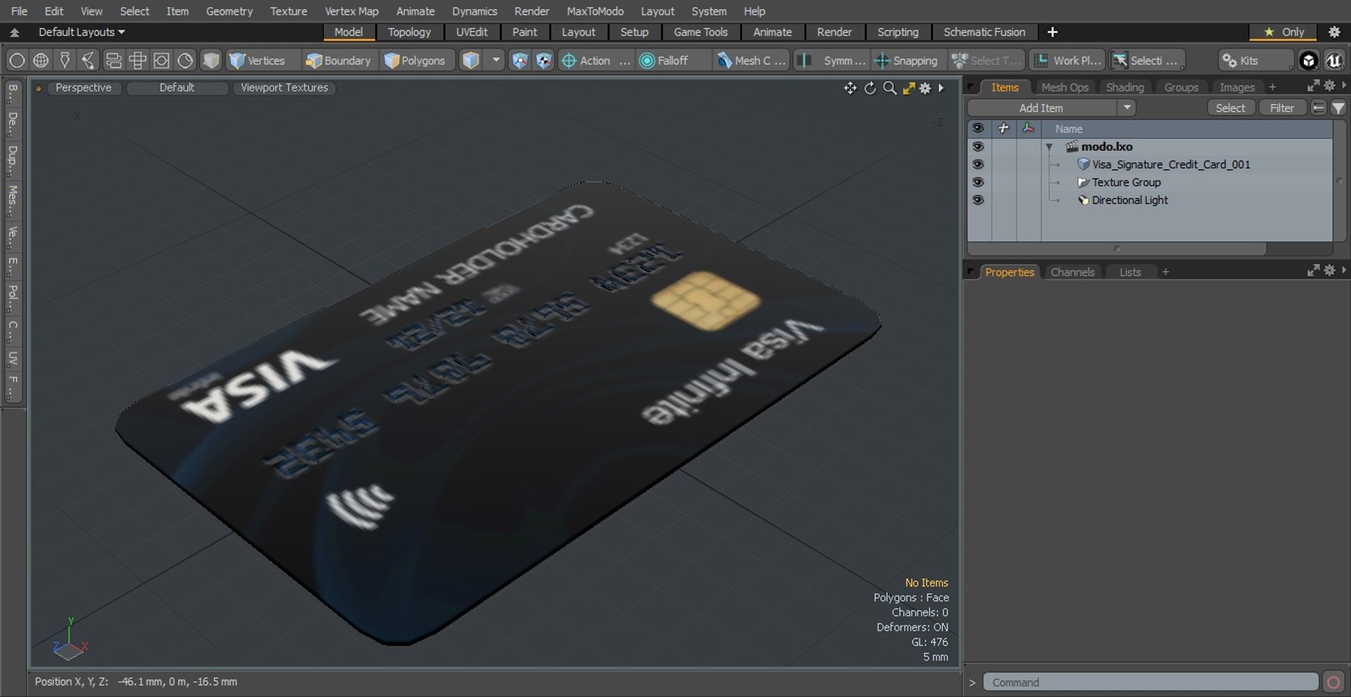 3D Visa Signature Credit Card Model - TurboSquid 2045909