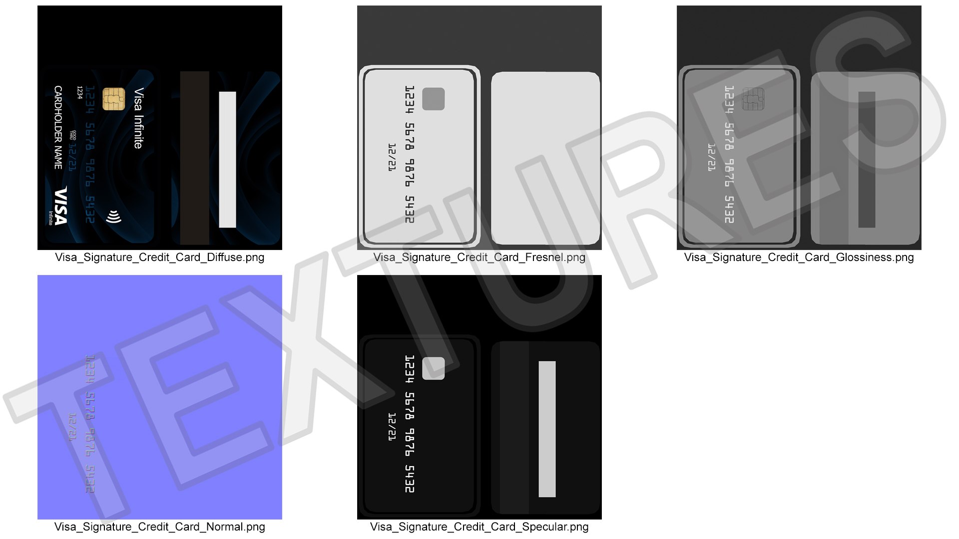 3D Visa Signature Credit Card Model - TurboSquid 2045909