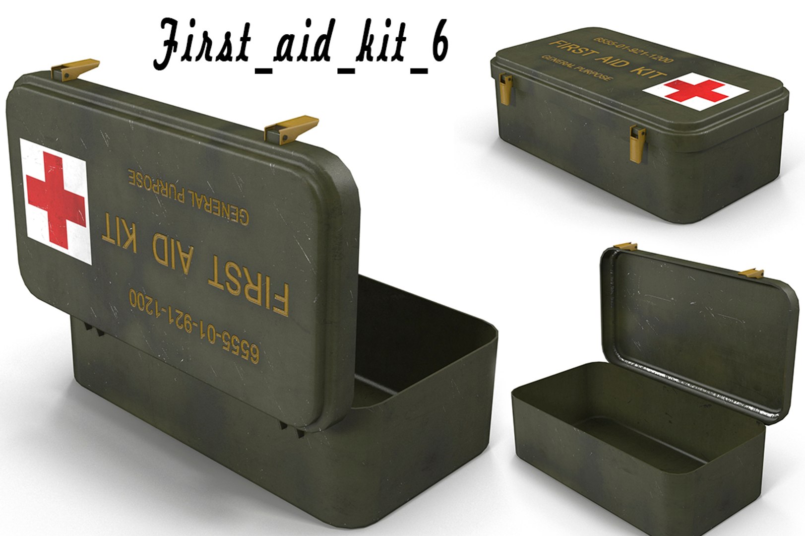 Aids Kit 3D Model - TurboSquid 1205795