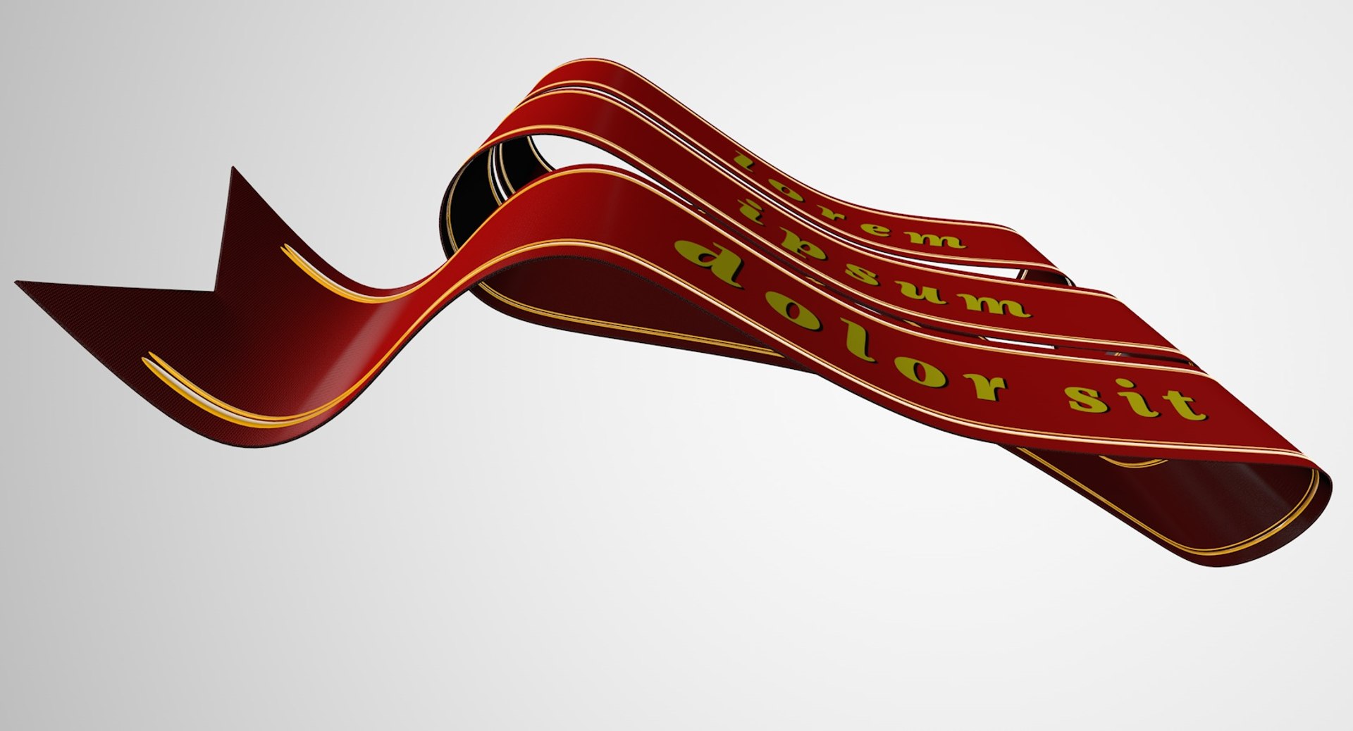 3D floating ribbon lines 3lines - TurboSquid 1328276