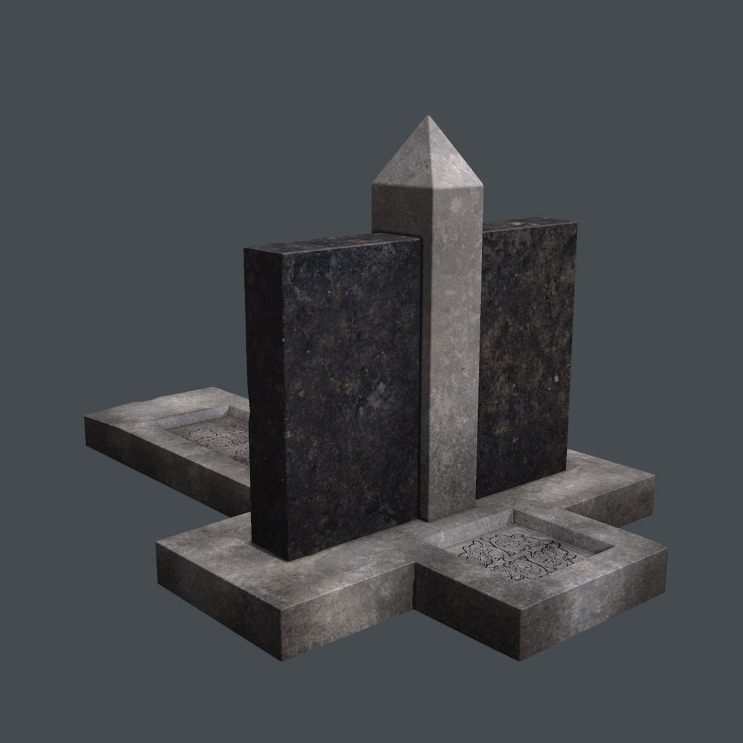 3d Model Gravestone Ready Unity
