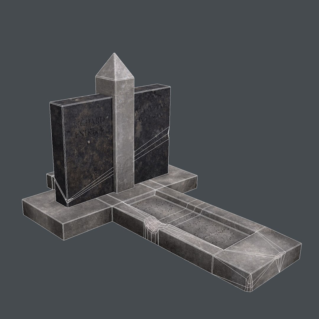 3d Model Gravestone Ready Unity