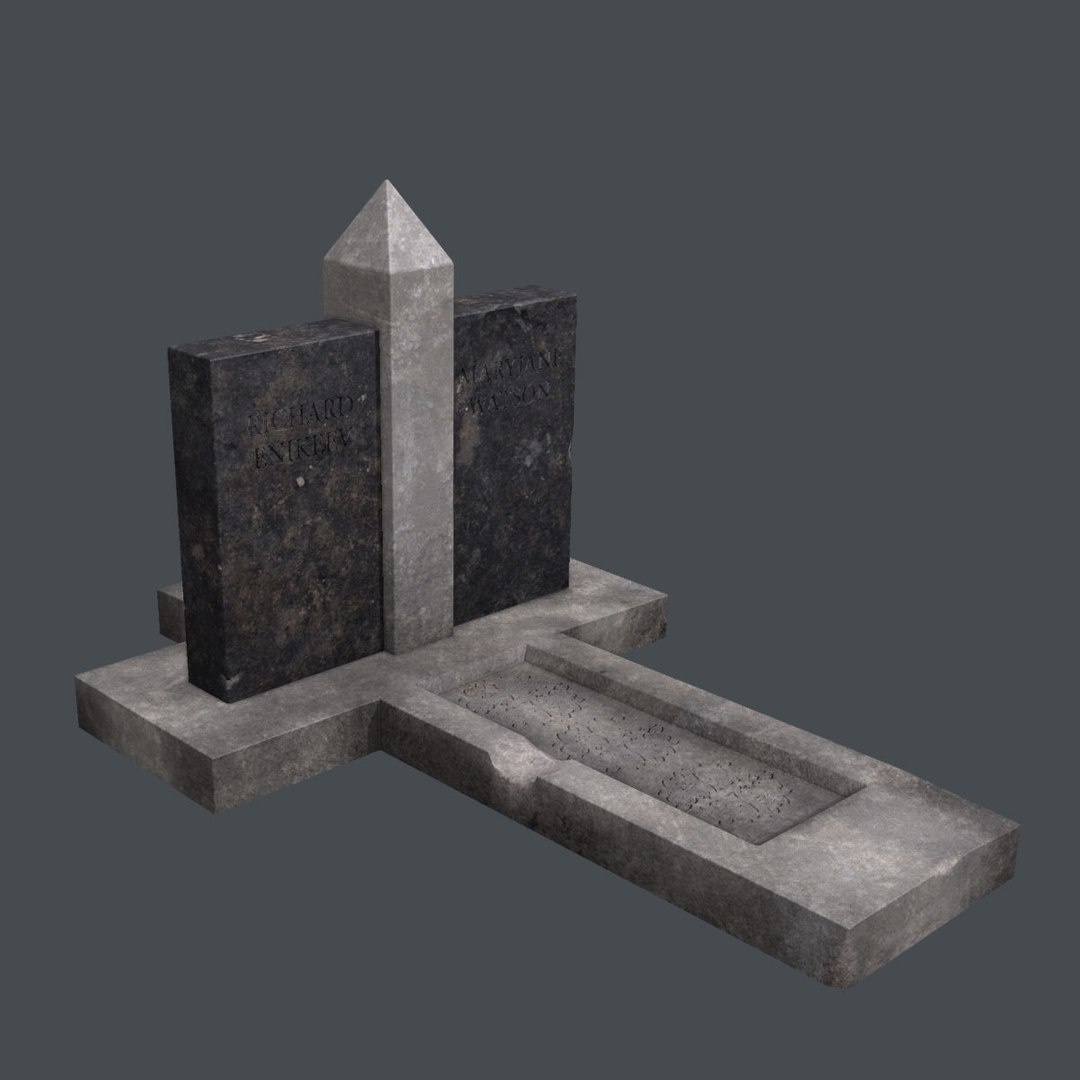 3d Model Gravestone Ready Unity