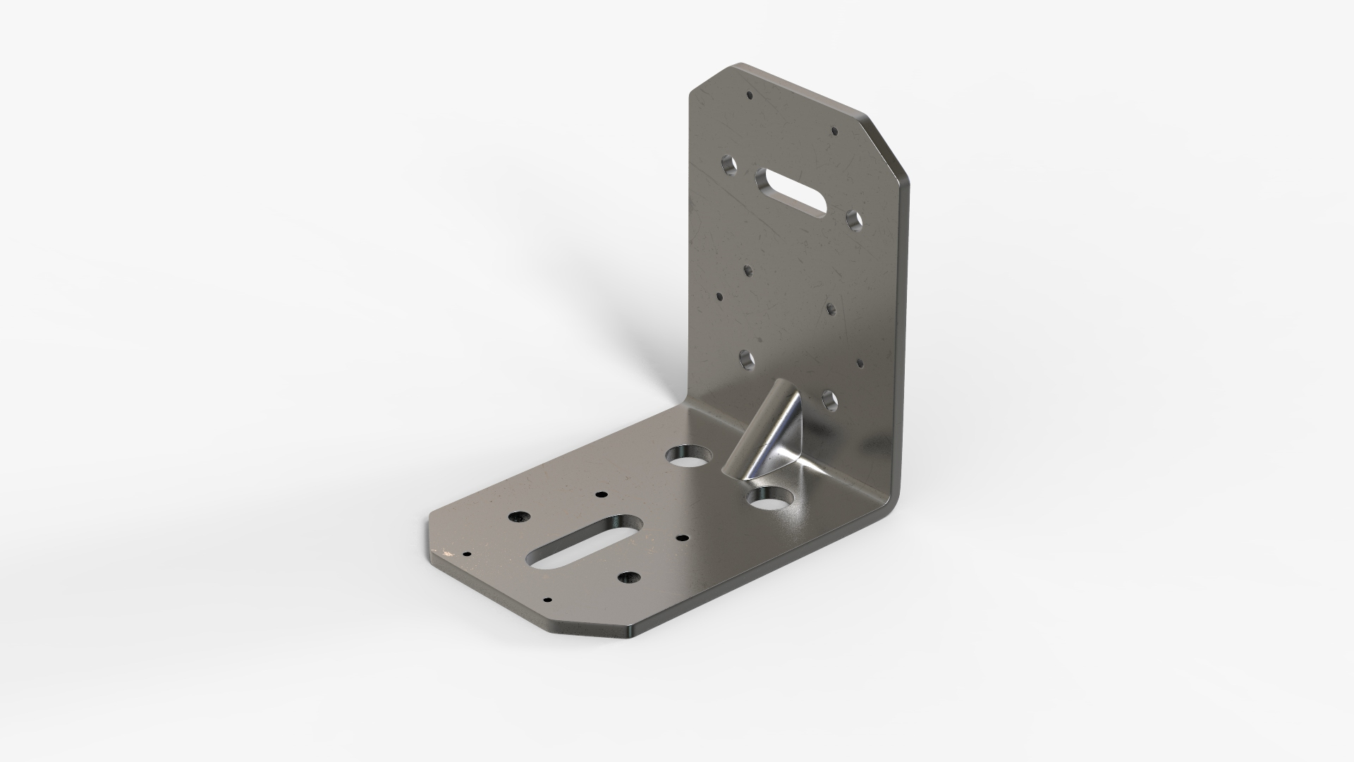 3D Angle Mount Pipe Brackets - TurboSquid 1481600