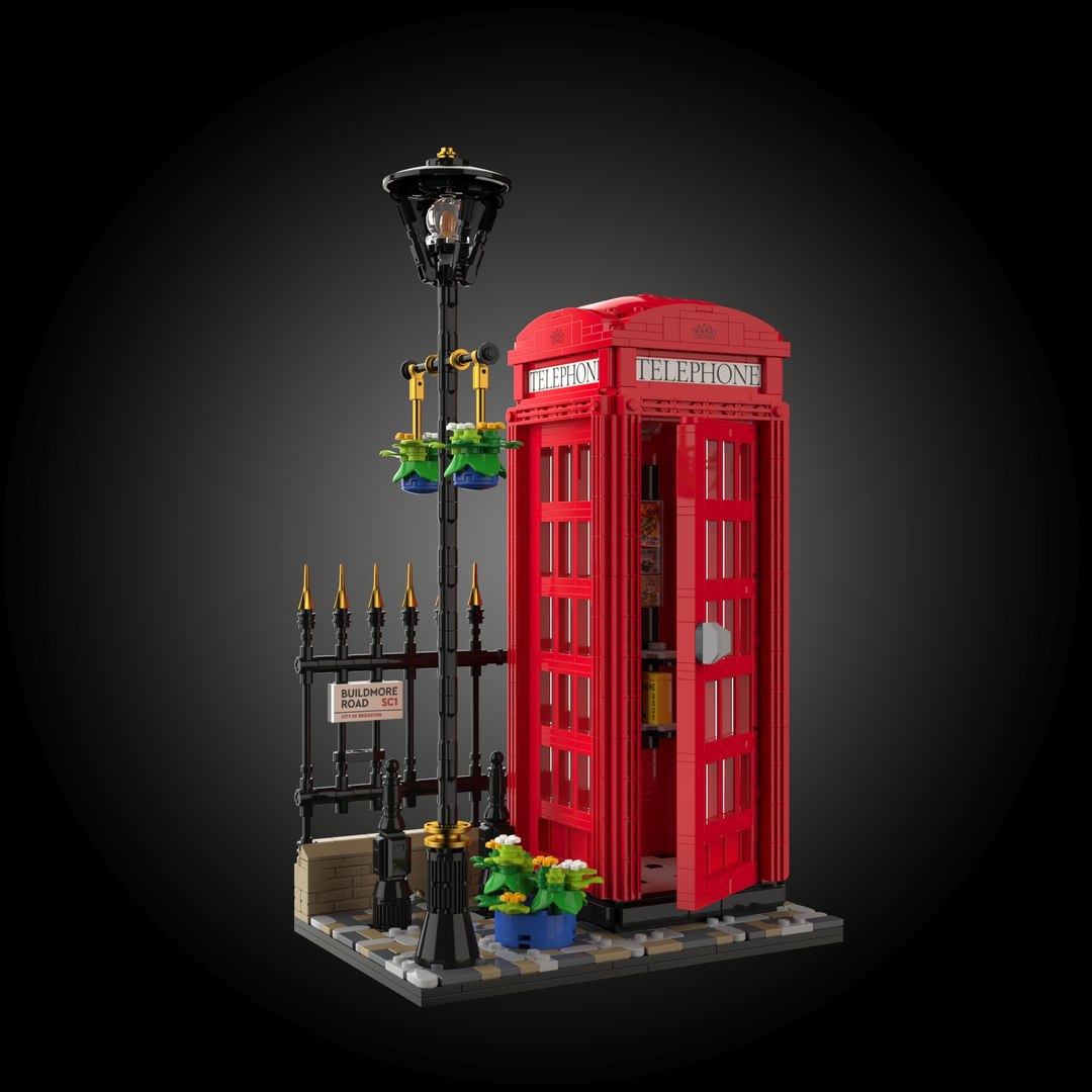 Lego 21347 Red London Telephone Box 3D Model - TurboSquid 2346038