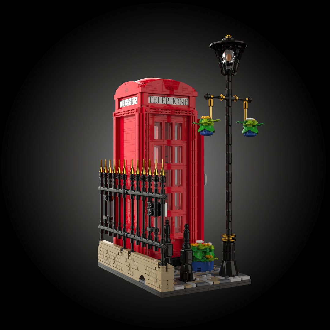 Lego 21347 Red London Telephone Box 3D Model - TurboSquid 2346038