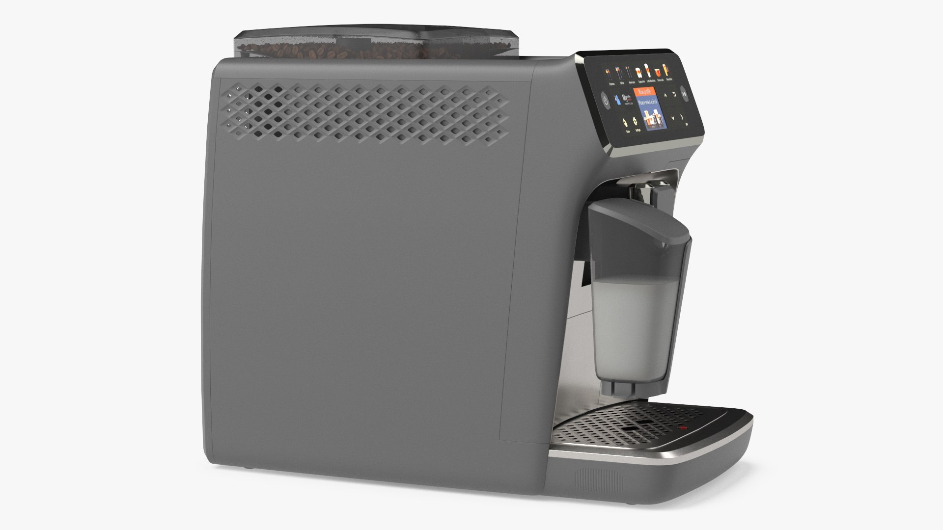 3D Model Automatic Espresso Machine Grey In Working Order - TurboSquid ...
