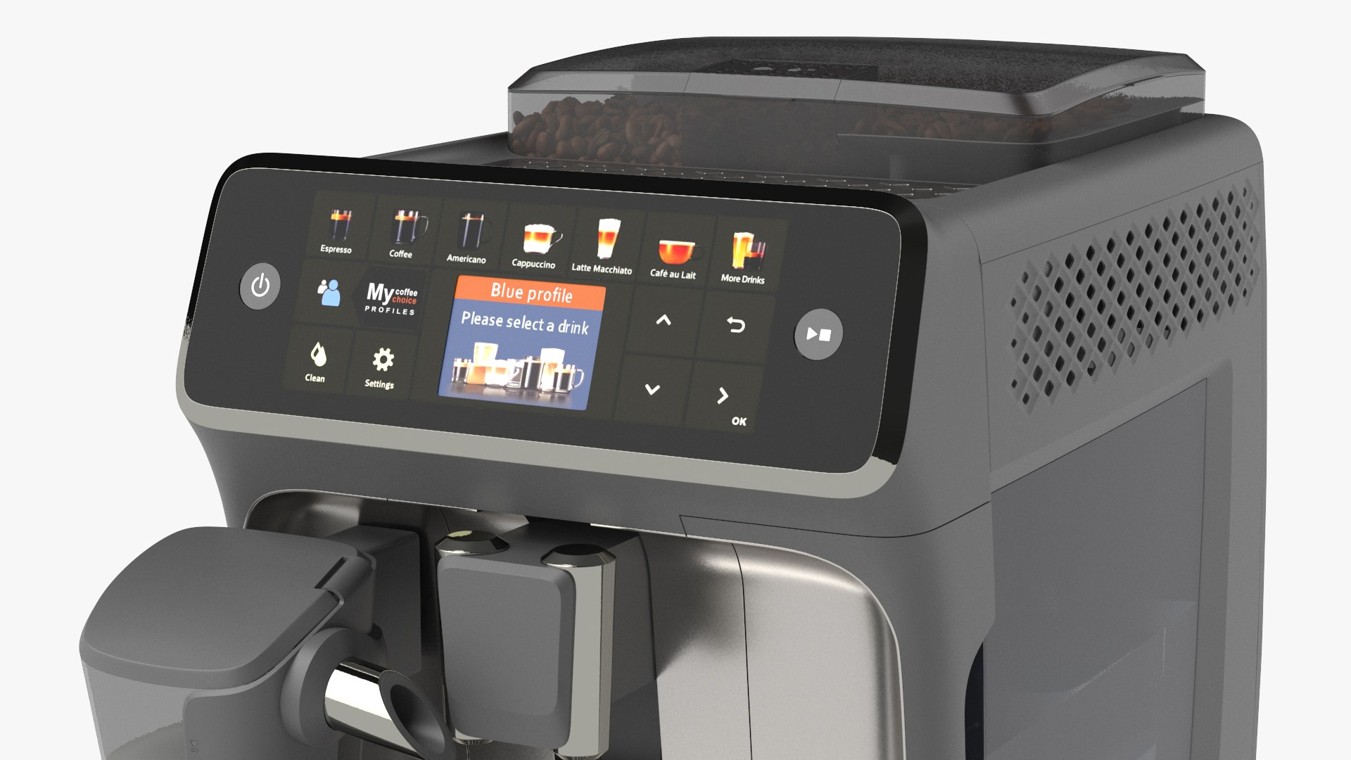 3D Model Automatic Espresso Machine Grey In Working Order - TurboSquid ...