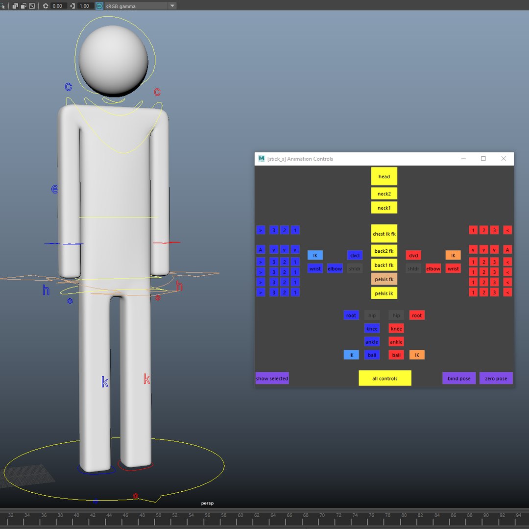 3D Rigged Stick Figures - TurboSquid 1347649