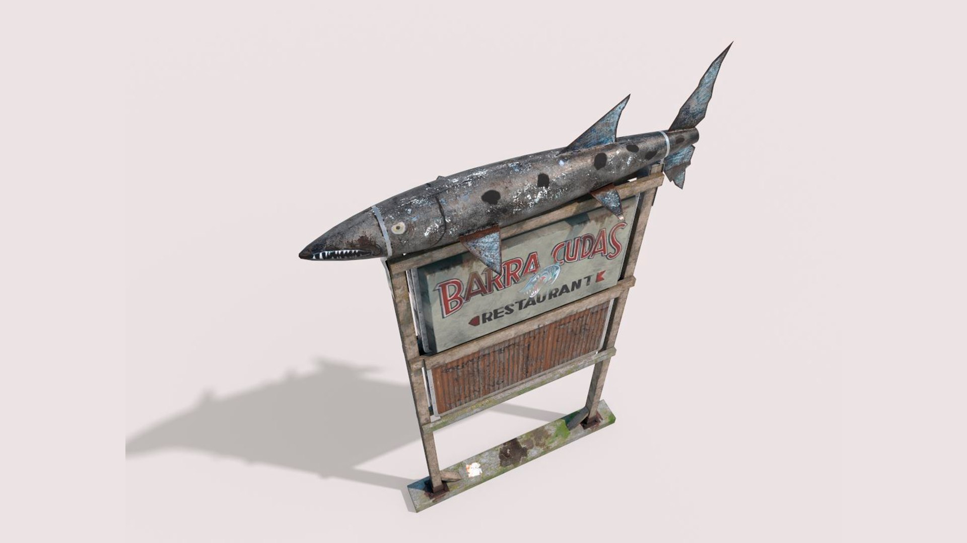 3D Restaurant Sign - TurboSquid 2277075