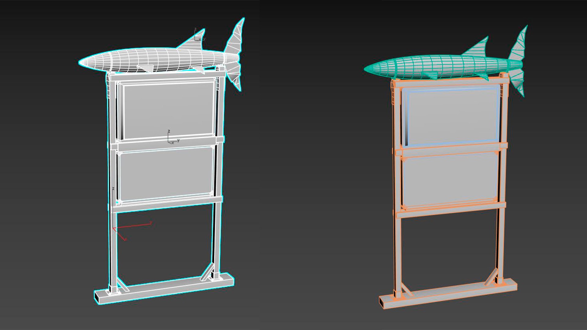 3D Restaurant Sign - TurboSquid 2277075