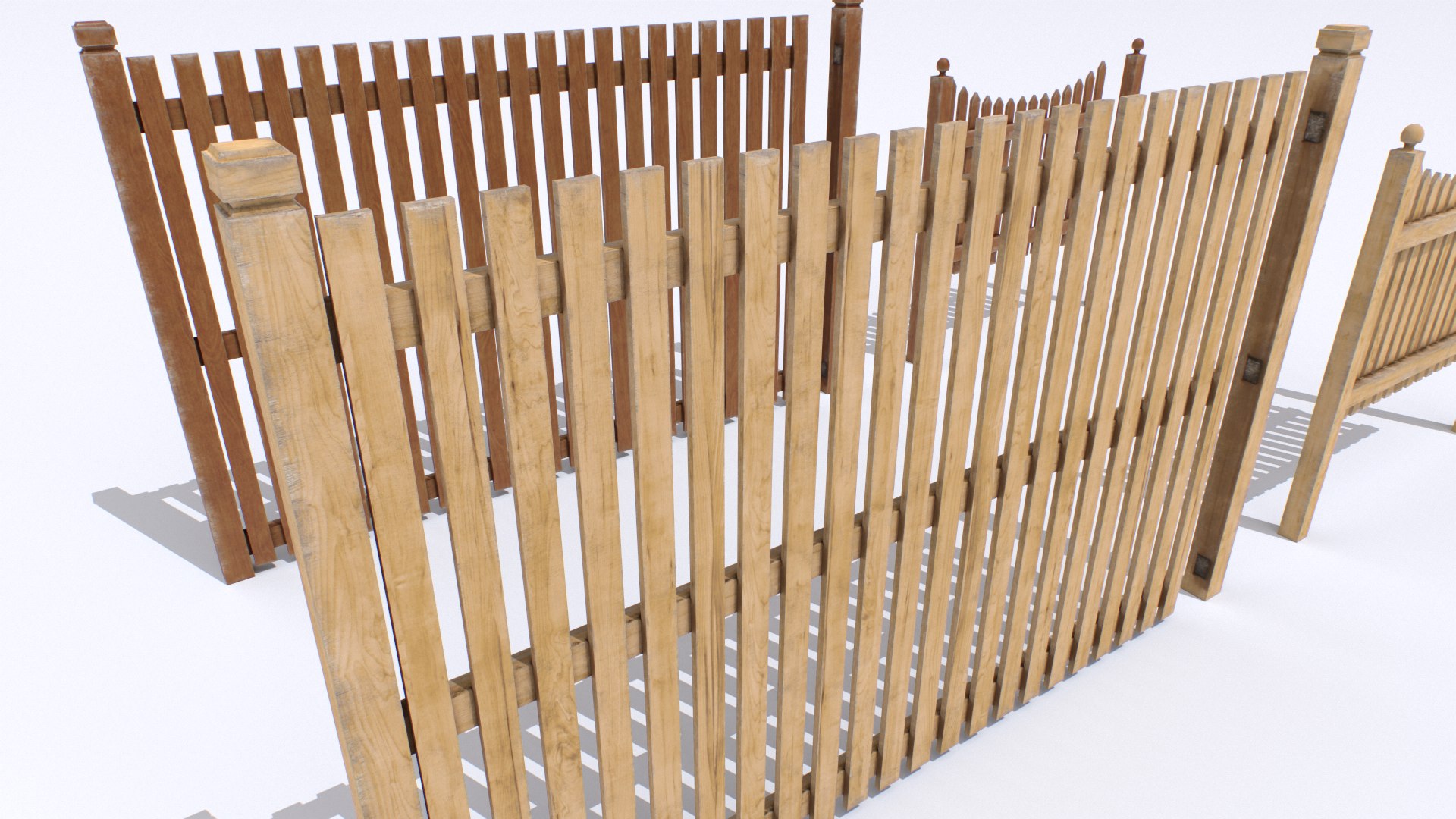 3D Wooden Fences Pack 2 - TurboSquid 1927587