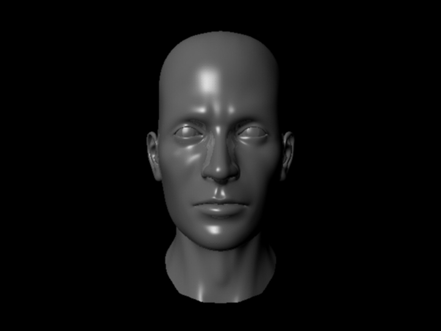 Realistic Human Head Male 3d Obj