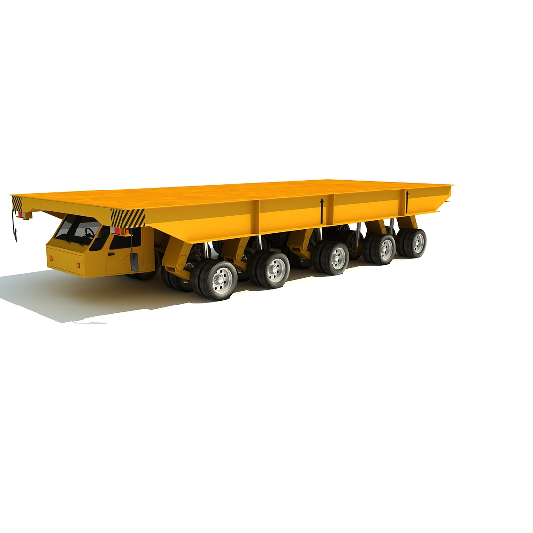 3d Model Shipyard Transporter Vehicle