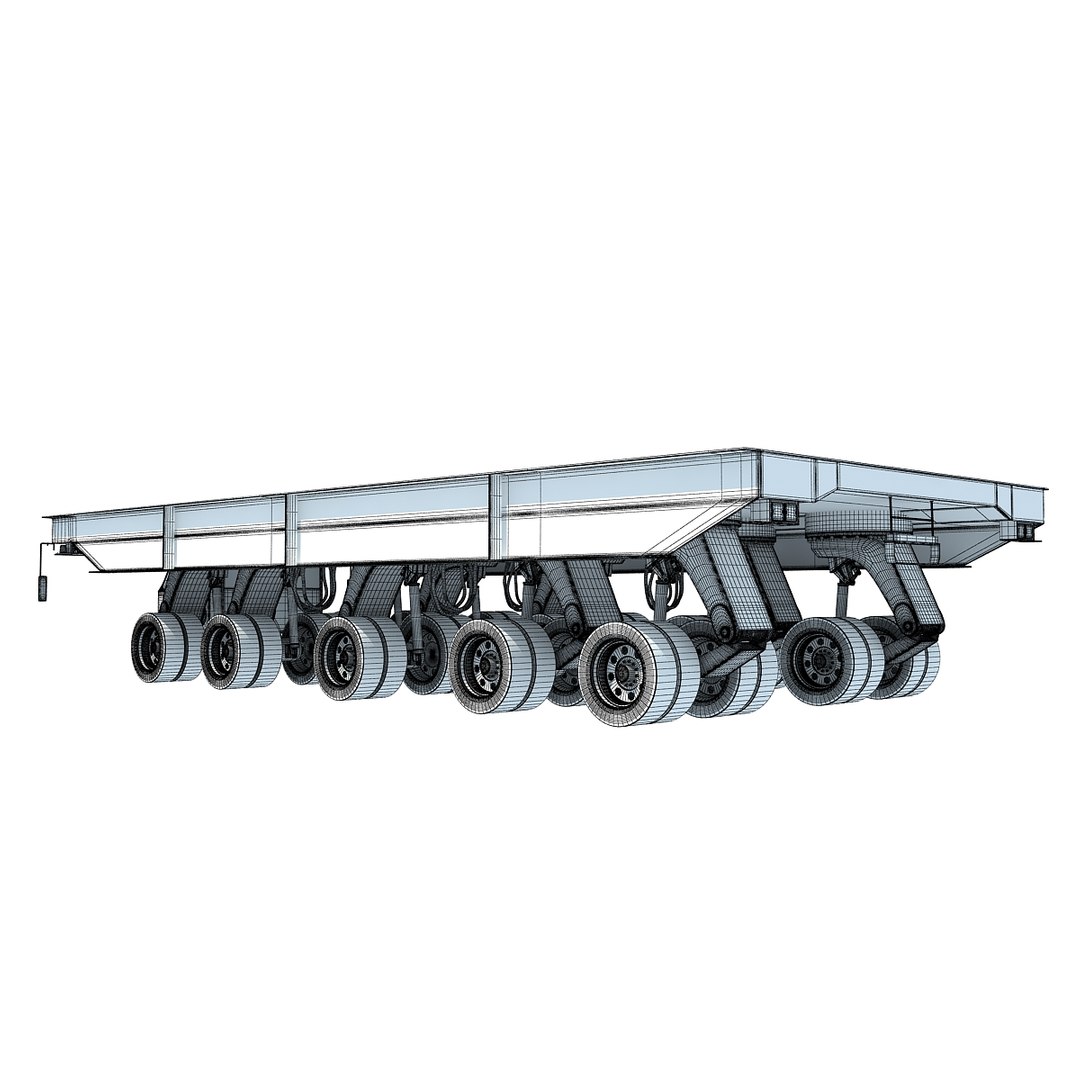 3d Model Shipyard Transporter Vehicle