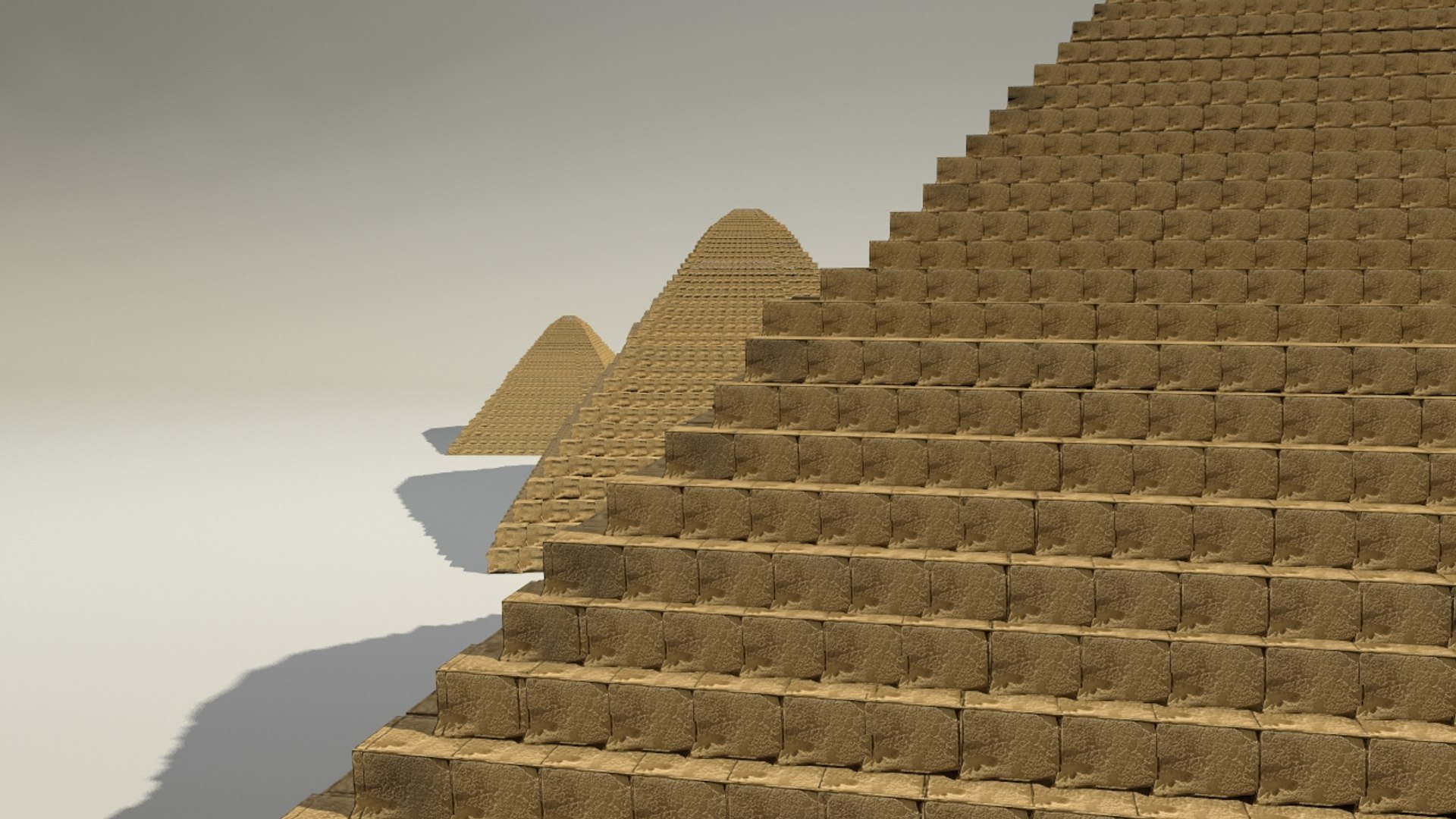 Egyptian Pyramids 3d Model