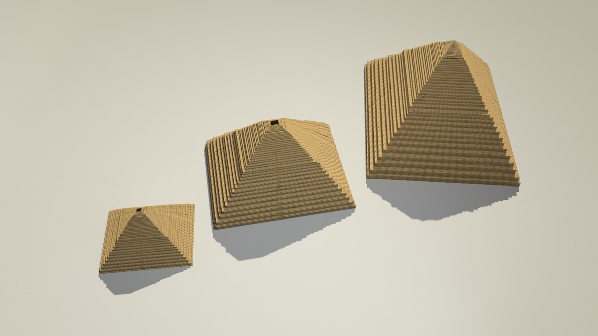 Egyptian Pyramids 3d Model