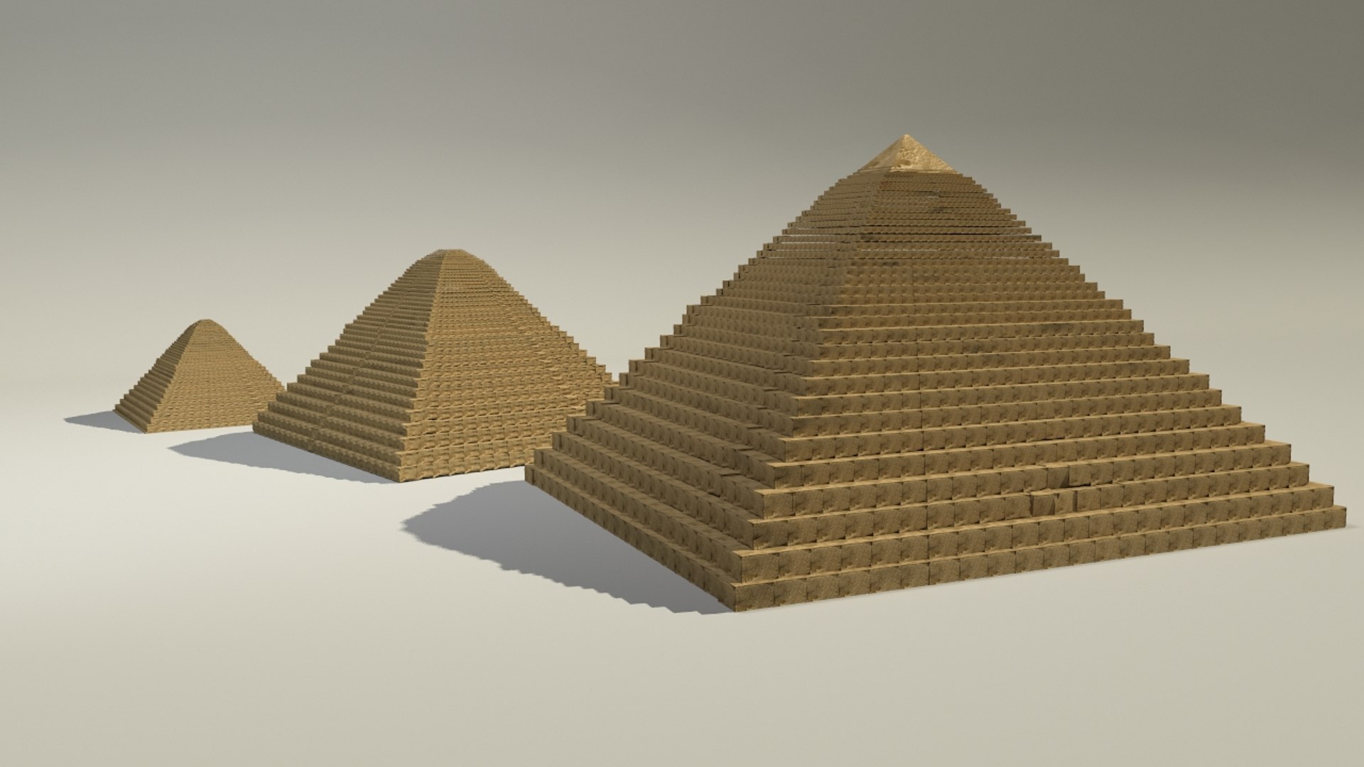 Egyptian Pyramids 3d Model