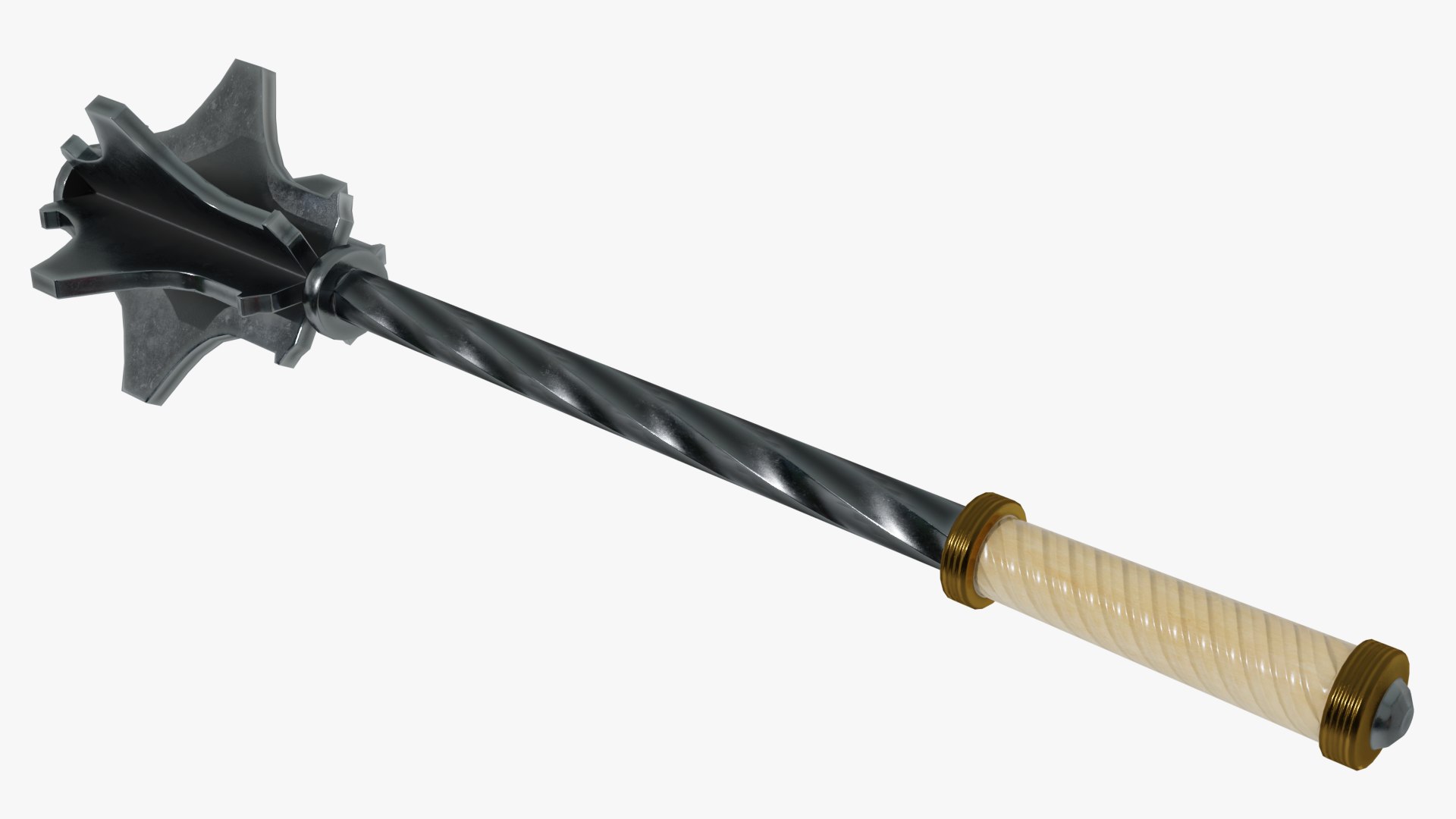 3D Model Flanged Mace - TurboSquid 2072624