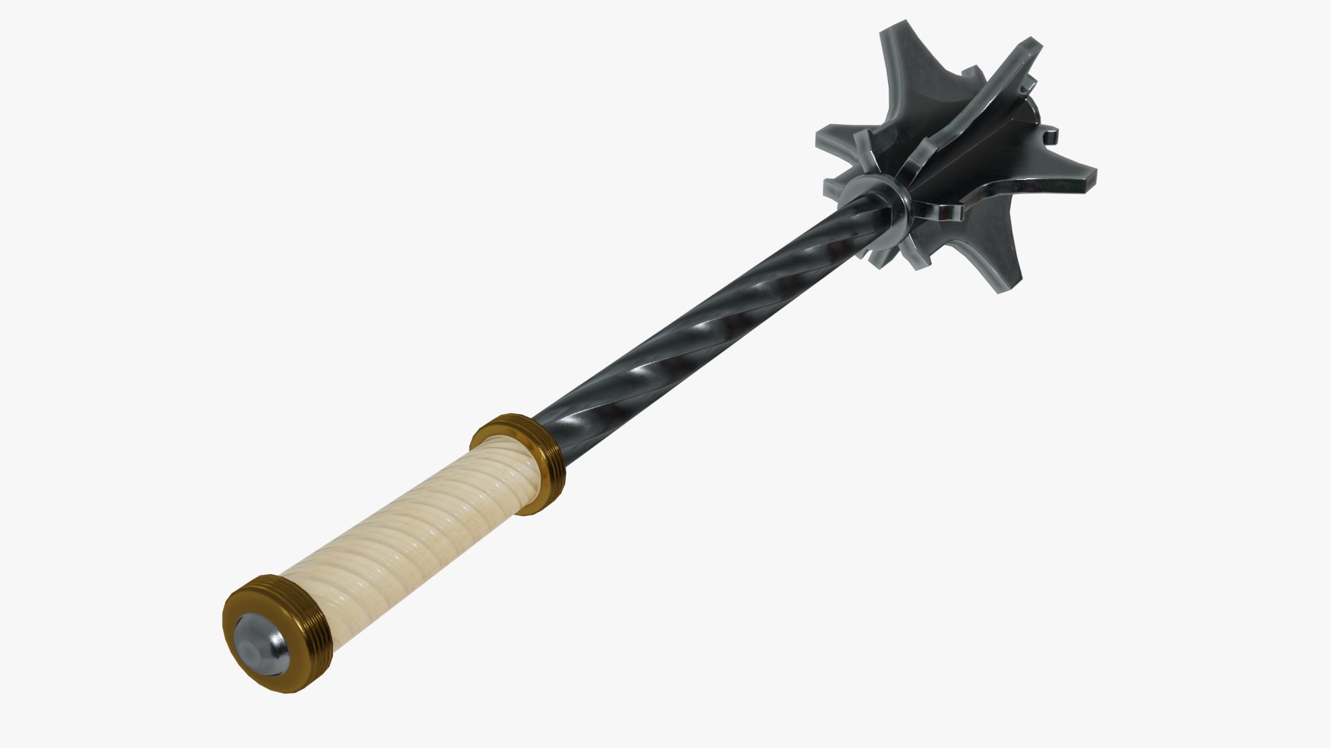 3D Model Flanged Mace - TurboSquid 2072624
