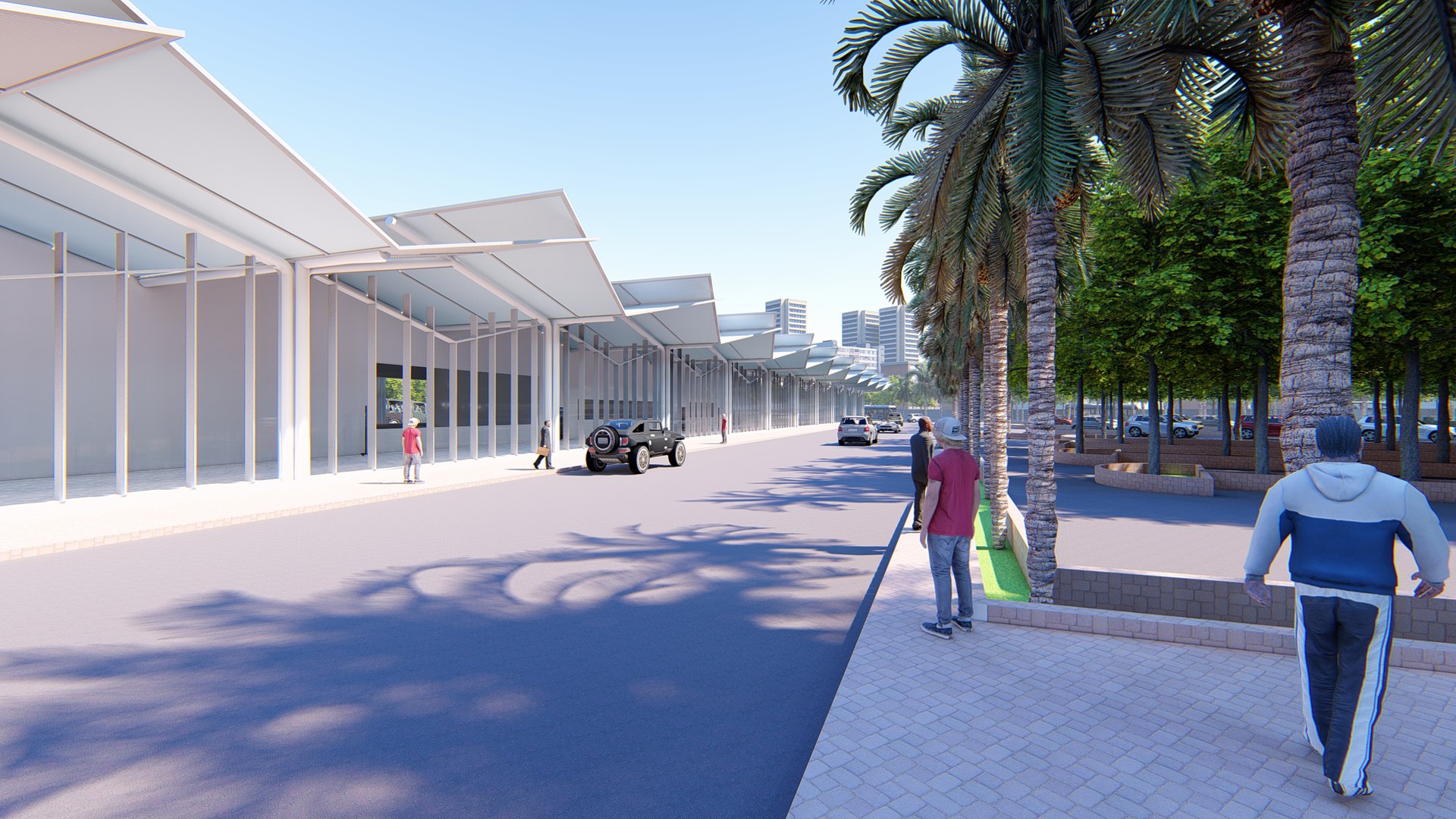 Bus Terminal 3D Model - TurboSquid 1363637