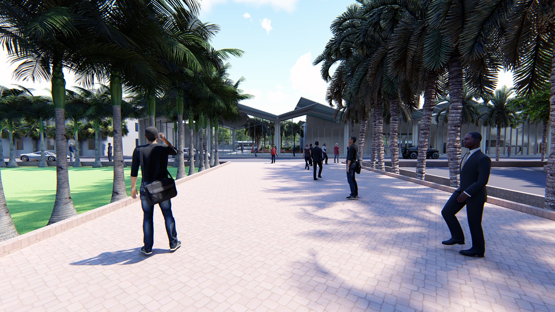 Bus Terminal 3D Model - TurboSquid 1363637