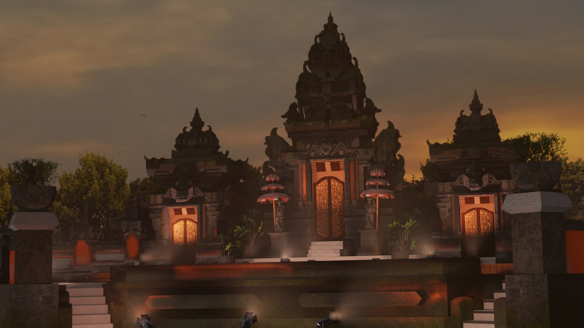 Balinese Stage 3D Model - TurboSquid 1703592
