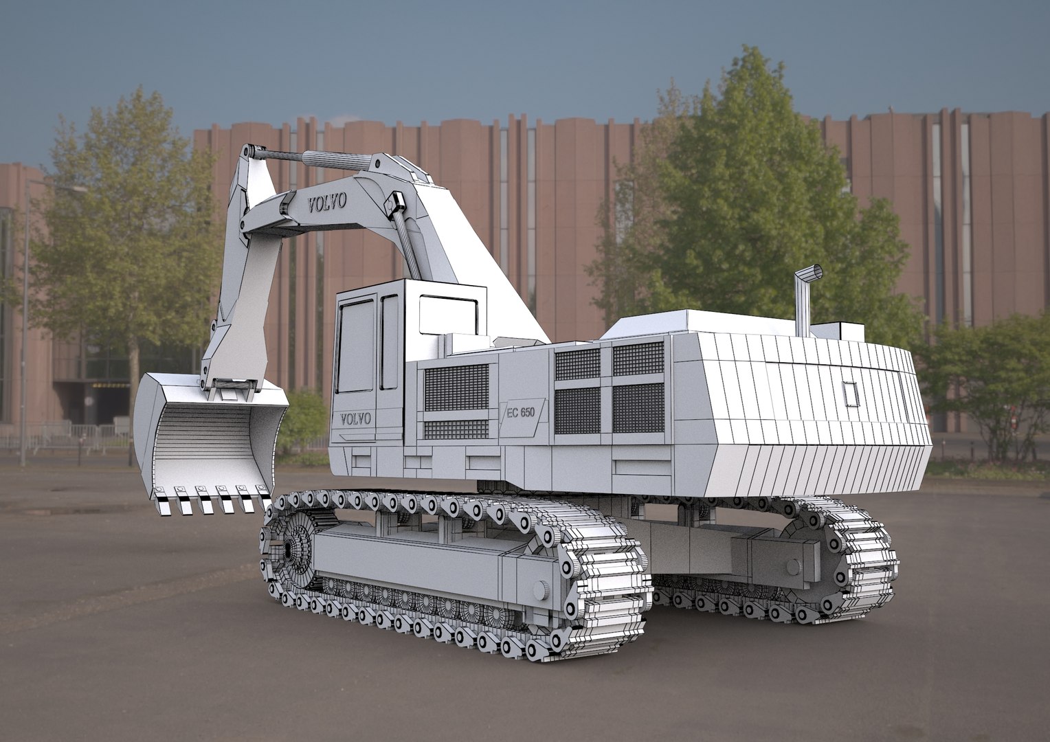 3D excavator backhoe - TurboSquid 2070167