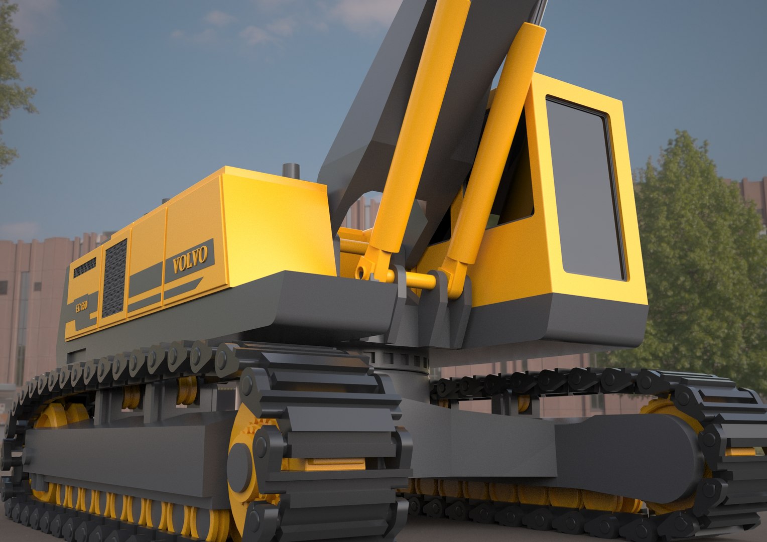 3D excavator backhoe - TurboSquid 2070167