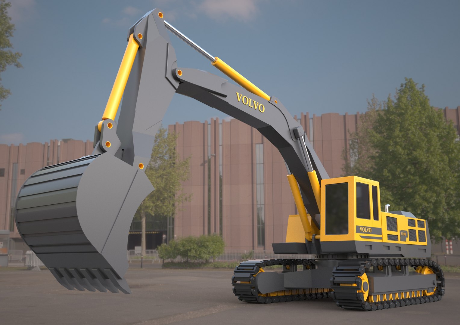 3D excavator backhoe - TurboSquid 2070167