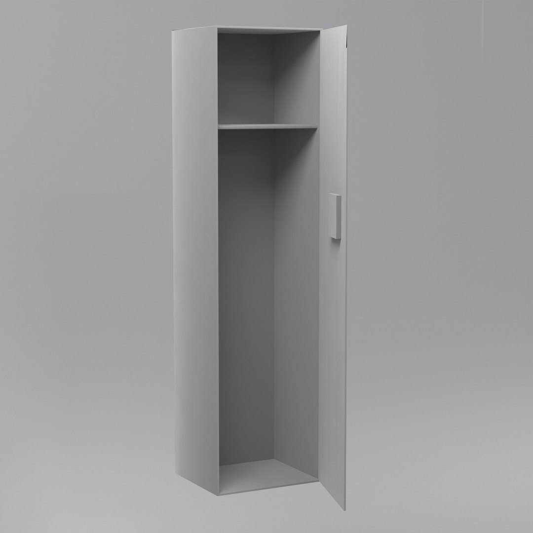 Free Low Poly Lockers Filing Cabinet With Three Drawers 3D Model ...