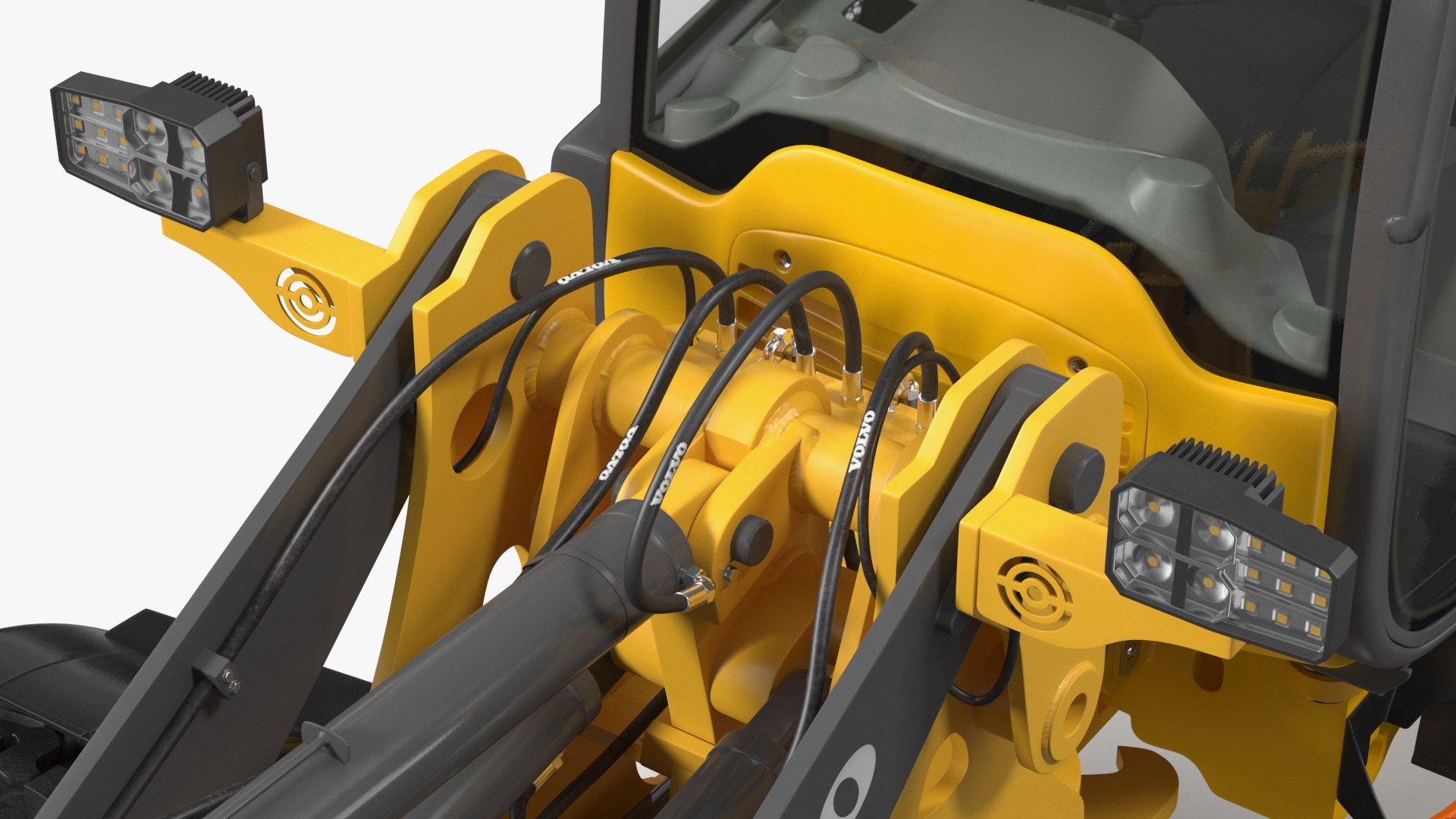 Volvo L25 Electric Loader with Pallet Fork Simple Interior 3D model ...