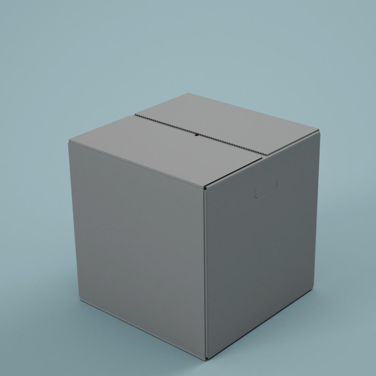 cardboard box 3d max